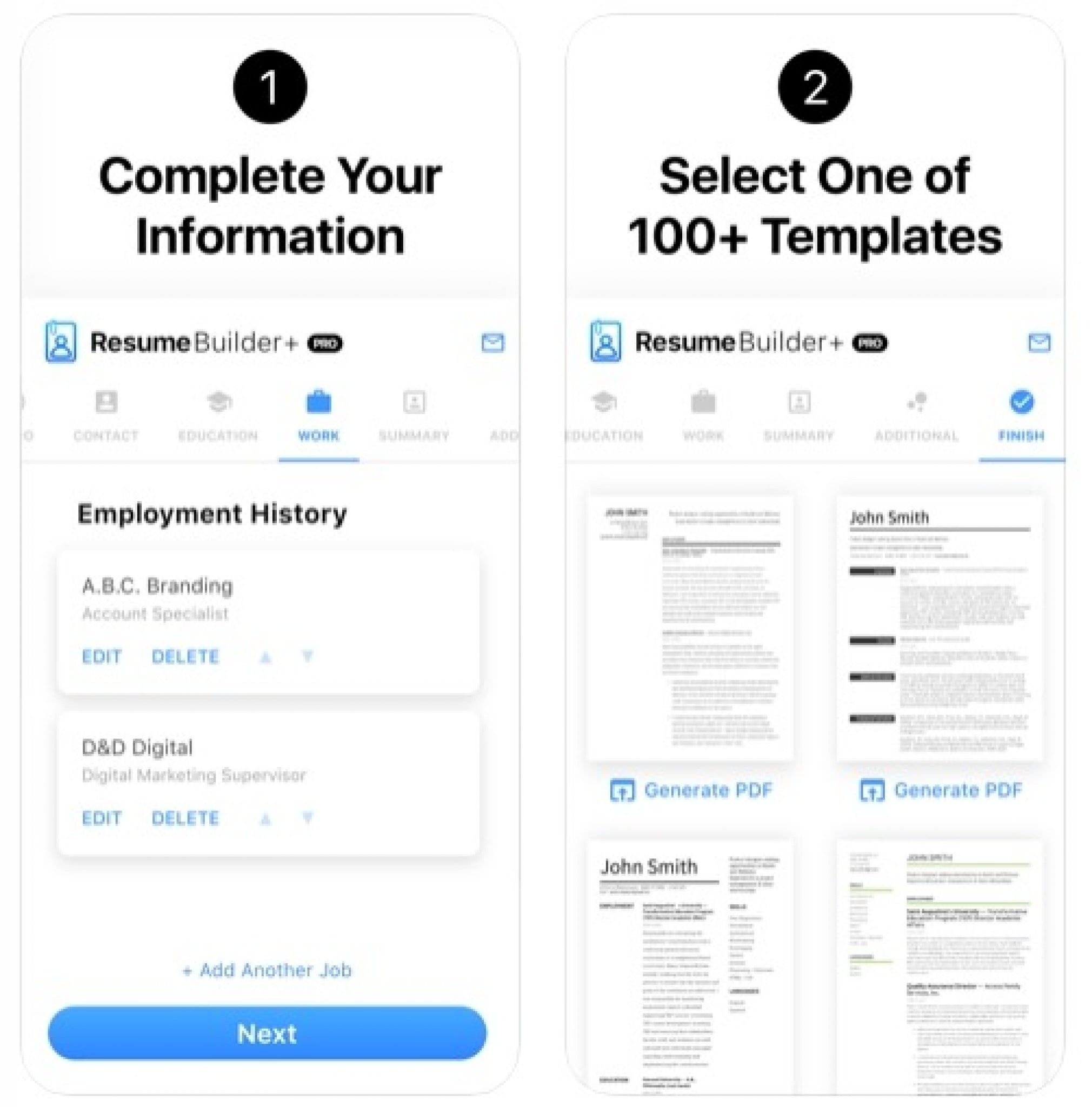 8 best resume apps free download + bonus | Free apps for Android and iOS