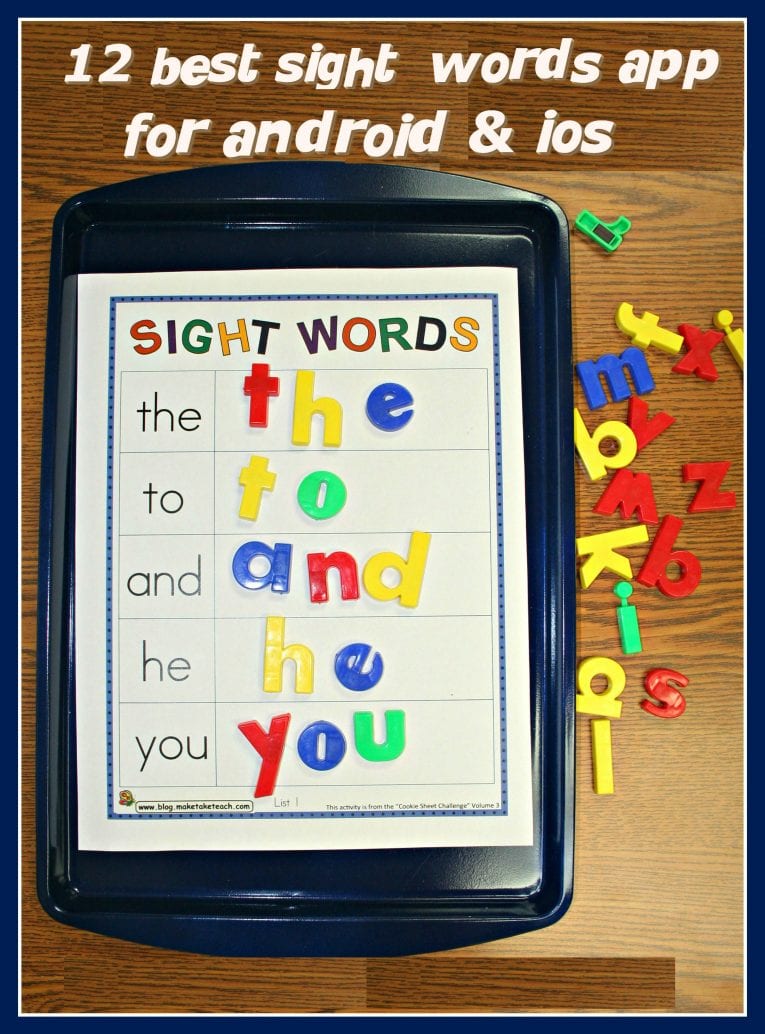 12 Best sight words apps for Android & iOS | Free apps for Android and iOS