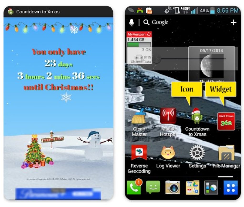 11 Best Christmas countdown apps for Android & iOS | Free apps for ...