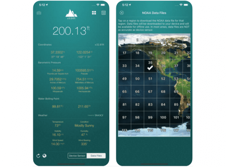 7 Best Altimeter elevation apps for Android & iOS | Free apps for ...