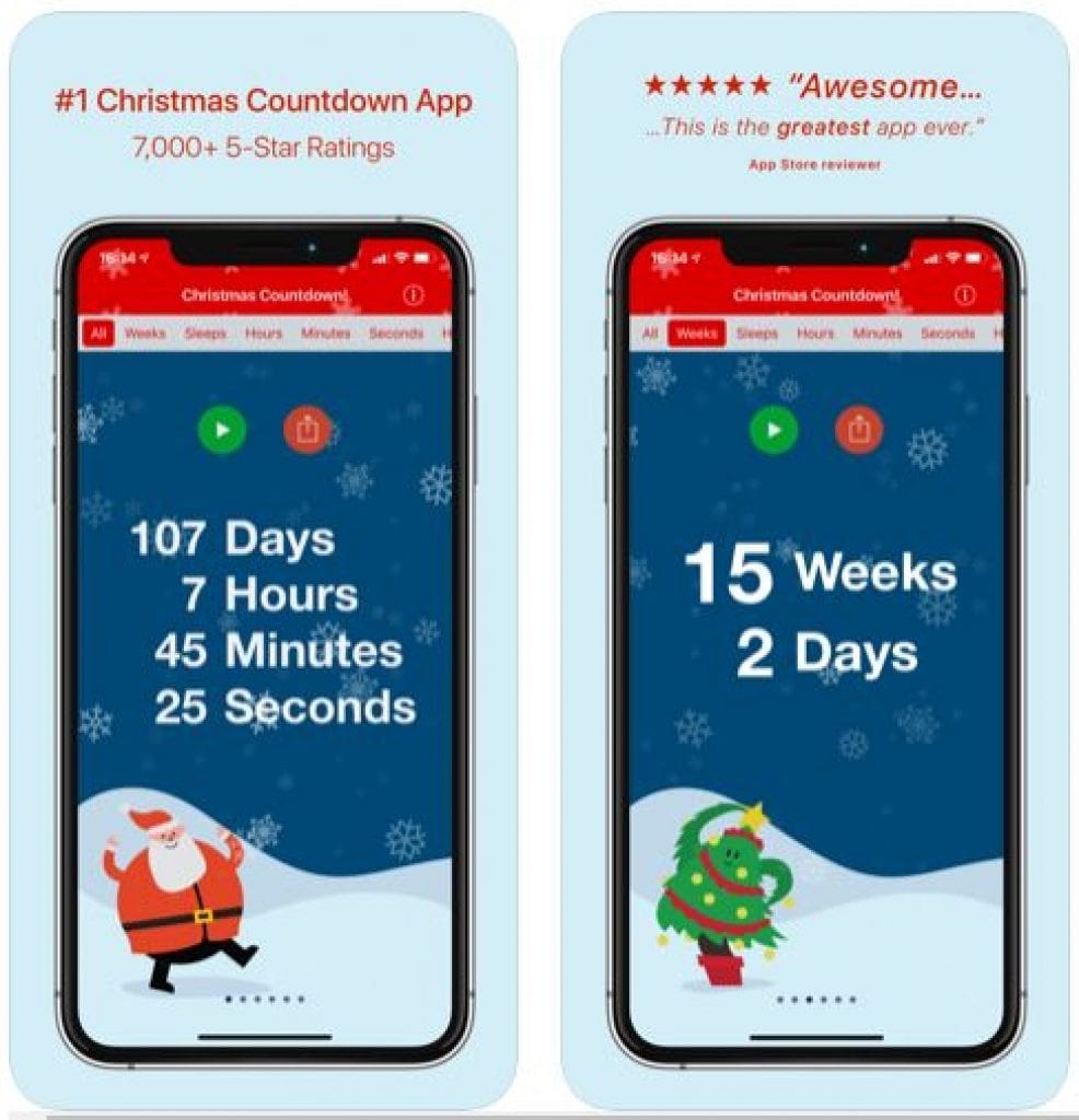 11 Best Christmas countdown apps for Android & iOS | Free apps for ...