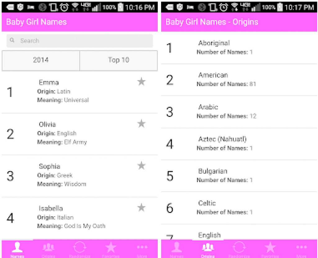 11 Best Baby Name Apps for Android & iOS | Freeappsforme - Free apps ...