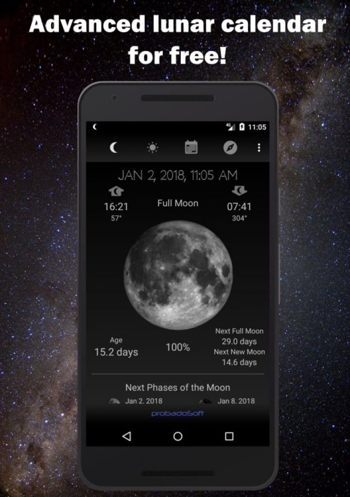 11 Best Moon Phase Calendar Apps for Android & iOS | Freeappsforme ...