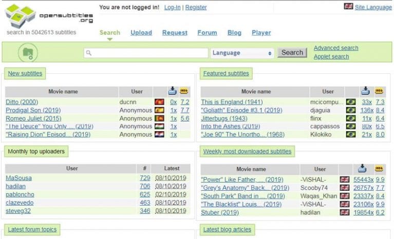 9 Free websites to download subtitles for your movies | Freeappsforme ...