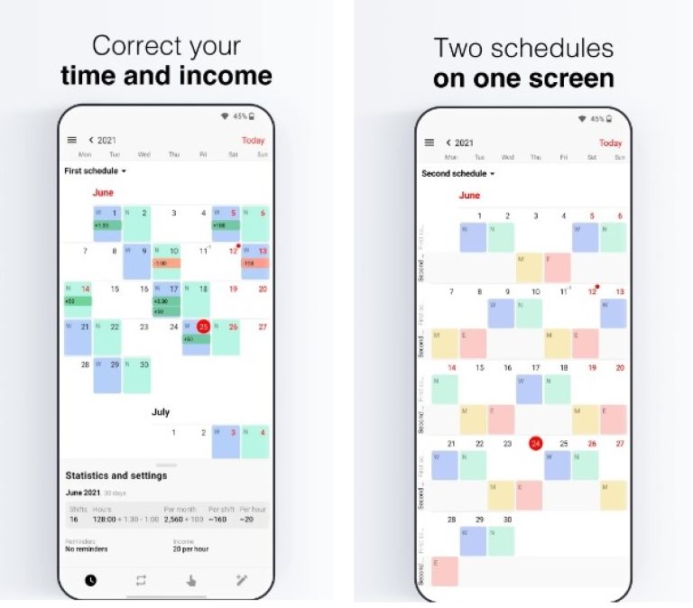 11 Free Shift Work Calendar Apps for Android & iOS | Freeappsforme ...