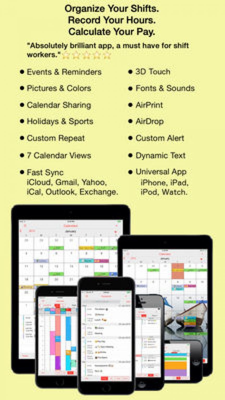 11 Free shift work calendar apps for Android & iOS | Free apps for ...