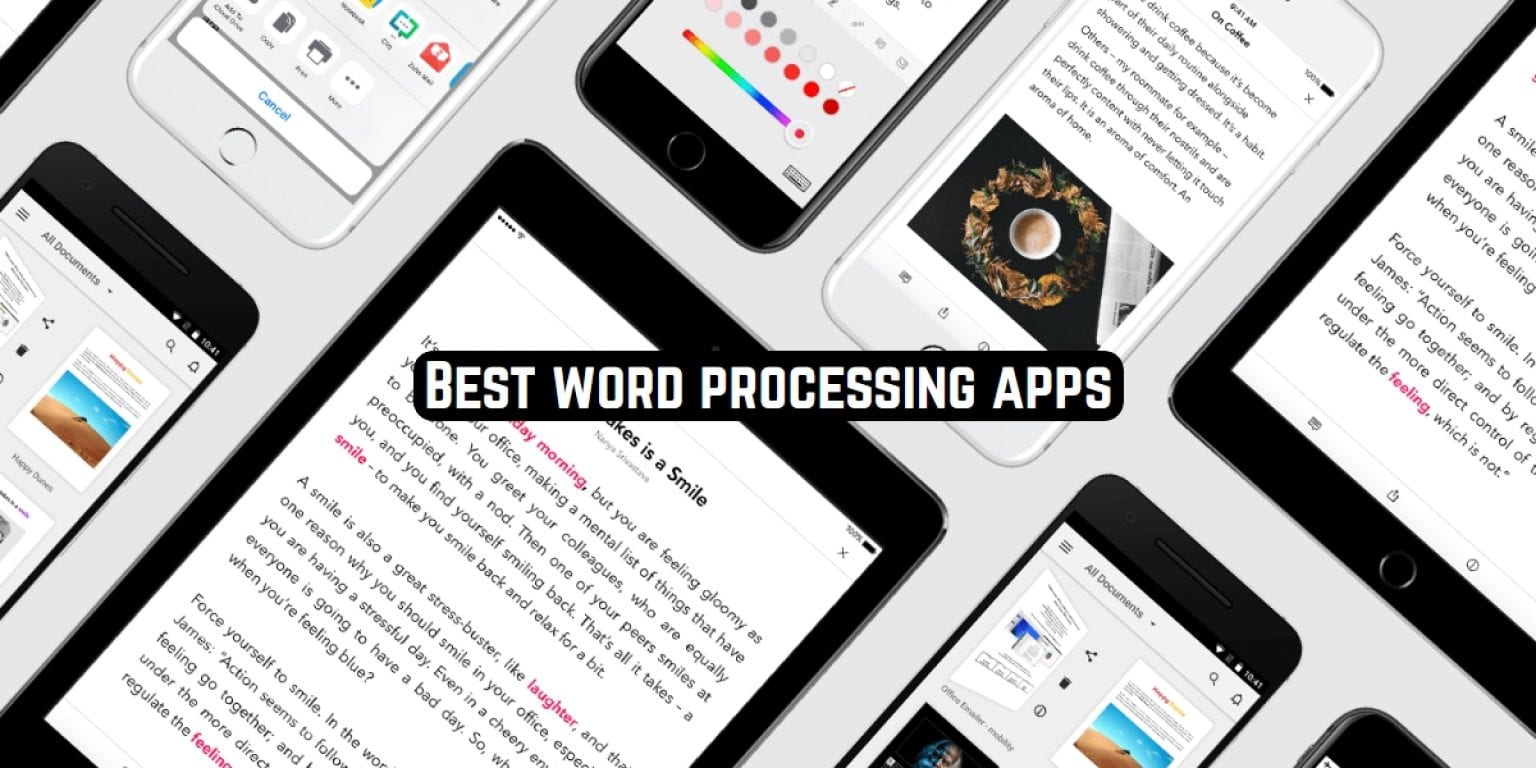 11 Best word processing apps for Android & iOS | Freeappsforme - Free ...