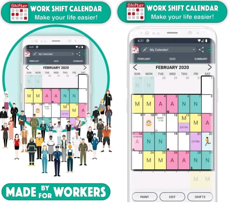 11 Free Shift Work Calendar Apps for Android & iOS | Freeappsforme ...
