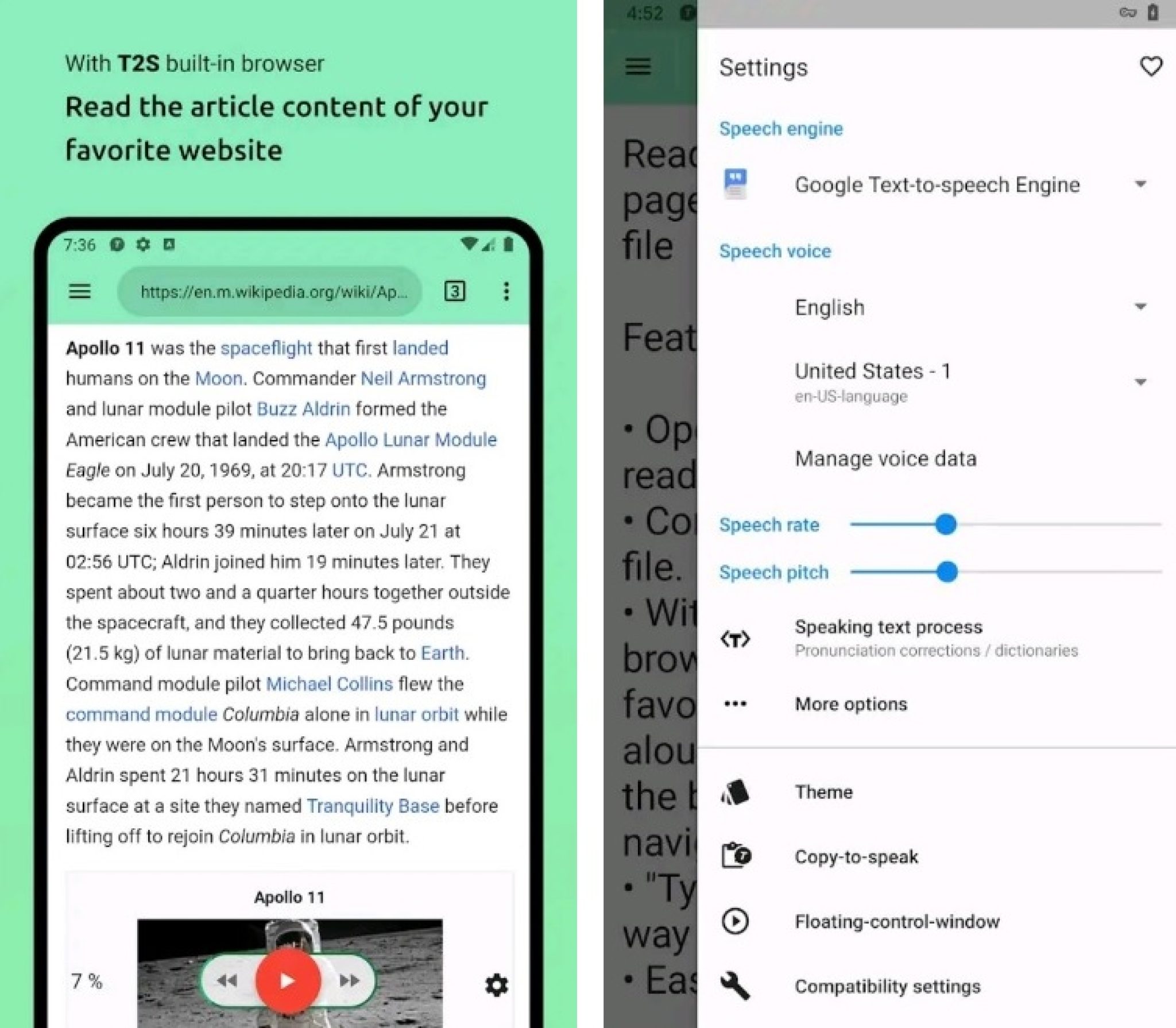 11 Best Apps that Read Articles for You (Android & iOS) | Freeappsforme ...