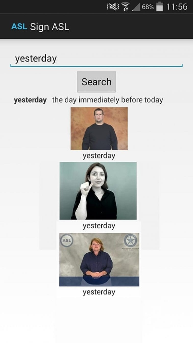 Sign ASL screen 1 | Free apps for Android and iOS