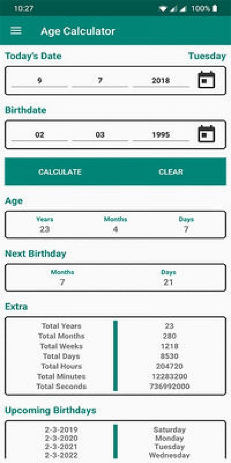 11 Best Age Calculator Apps for Android and iOS | Free apps for Android ...