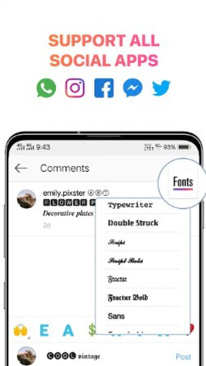 11 Free Fonts for Instagram Apps (Android & iOS) | Free apps for ...