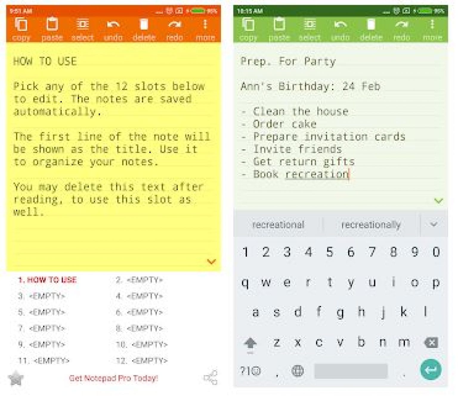 NOTEPAD Simple AdFree App Review | Freeappsforme - Free apps for ...