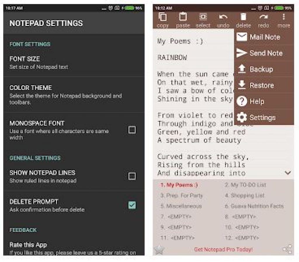NOTEPAD Simple AdFree App Review | Freeappsforme - Free apps for ...