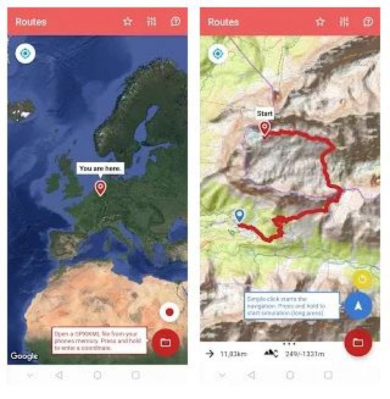 Routes – GPX KML Navigation & GPS Tracker App Review | Freeappsforme ...