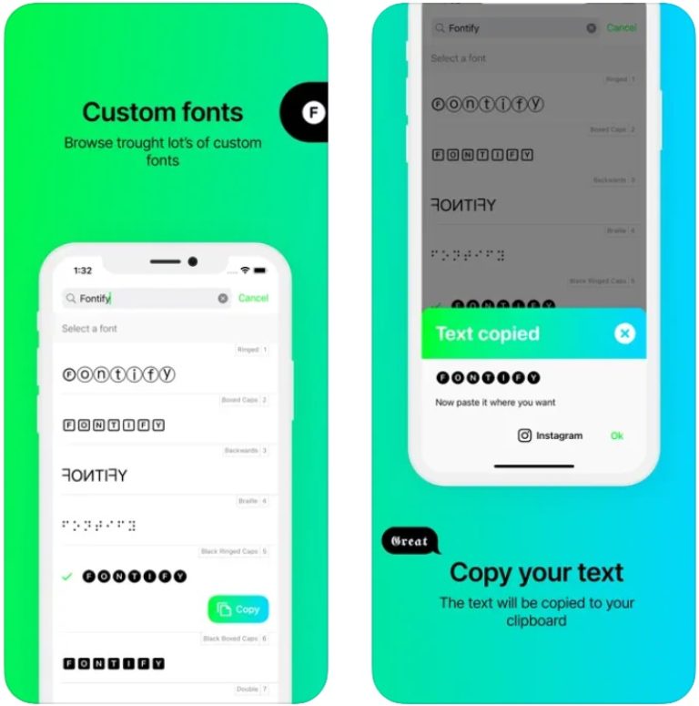 11 Free Fonts for Instagram Apps (Android & iOS) | Freeappsforme - Free ...
