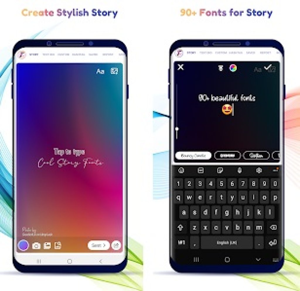 11 Free Fonts for Instagram Apps (Android & iOS) | Free apps for ...