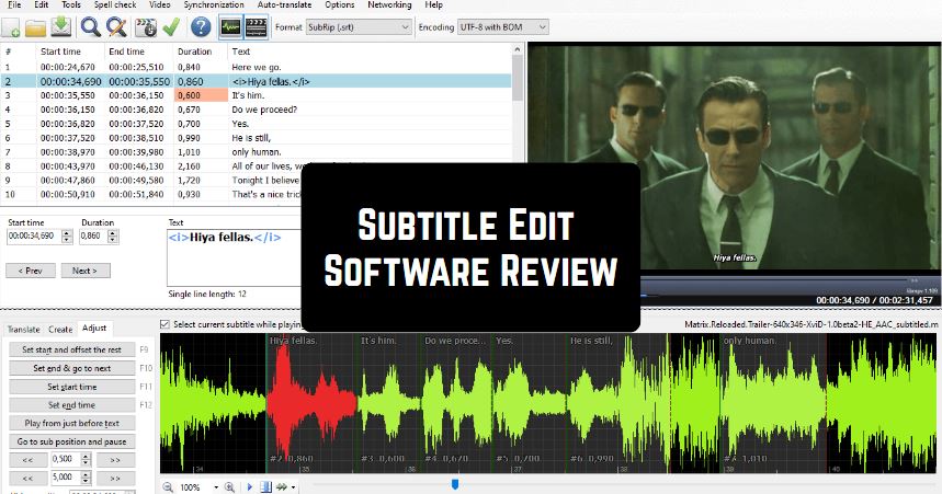 Subtitle Edit Software Review | Freeappsforme - Free apps for Android ...