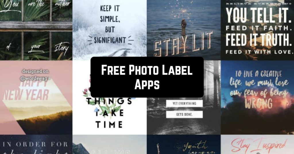 11 Free Photo Label Apps for Android & iOS | Free apps for Android and iOS