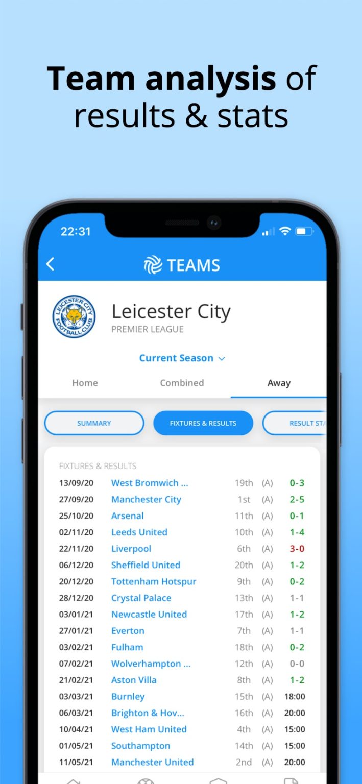 6 Best Football Statistics Apps for Android & iOS | Freeappsforme ...