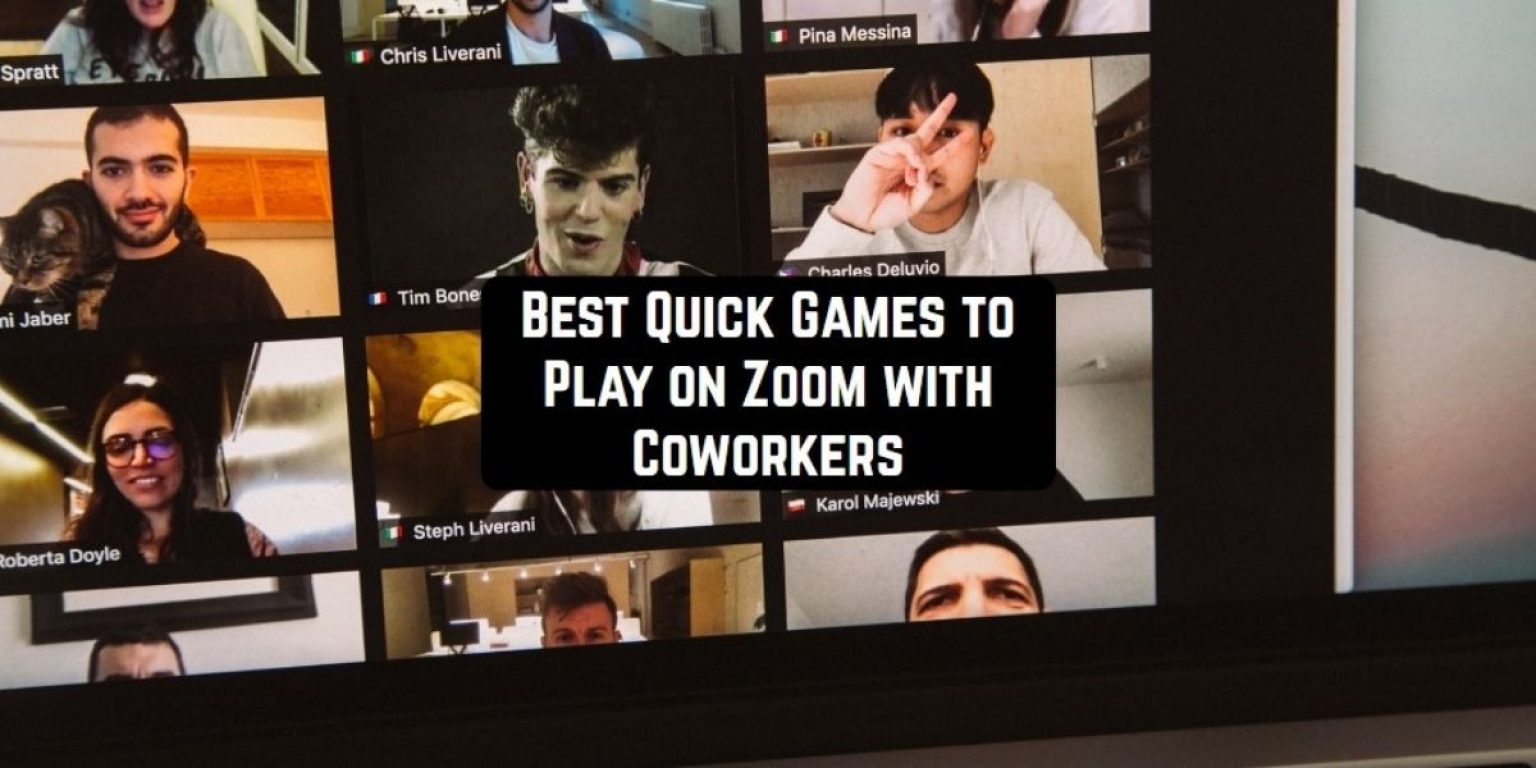 13 Quick Games to Play on Zoom with Coworkers | Freeappsforme - Free ...