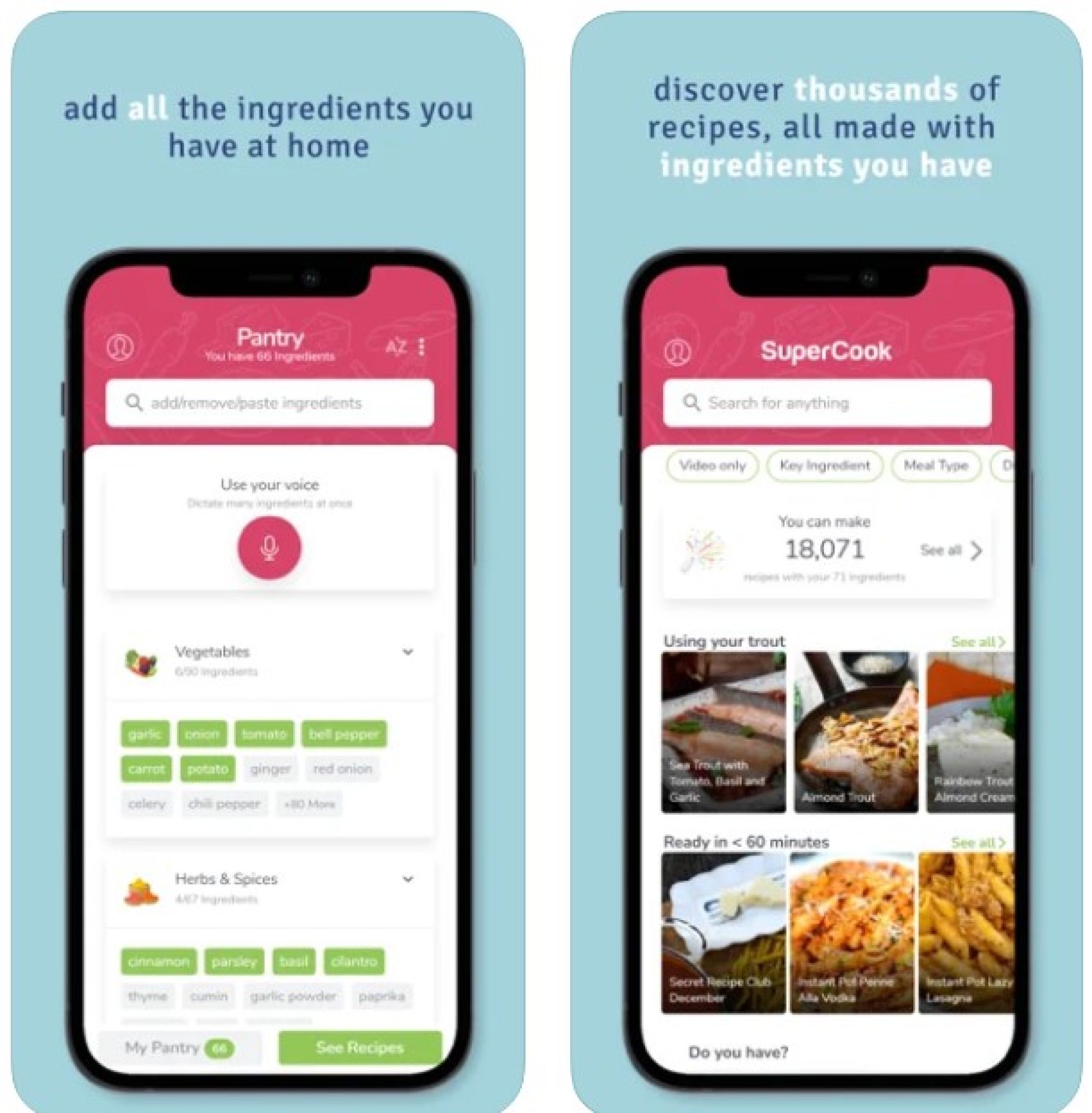 16 Free Recipes by Ingredients Apps & Websites in 2025 | Freeappsforme ...