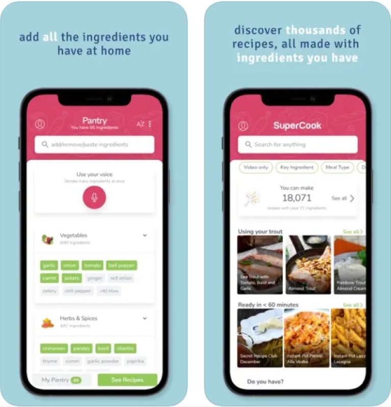 11 Best Recipe Finders By Ingredients You Already Have (Android & iOS ...