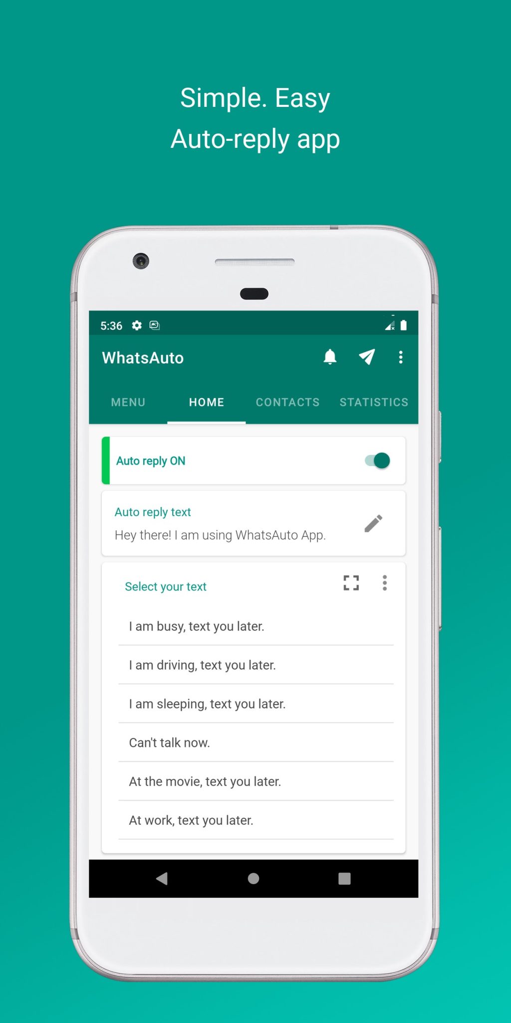 7 Free Whatsapp Auto-Reply Apps for Android & iOS | Freeappsforme ...
