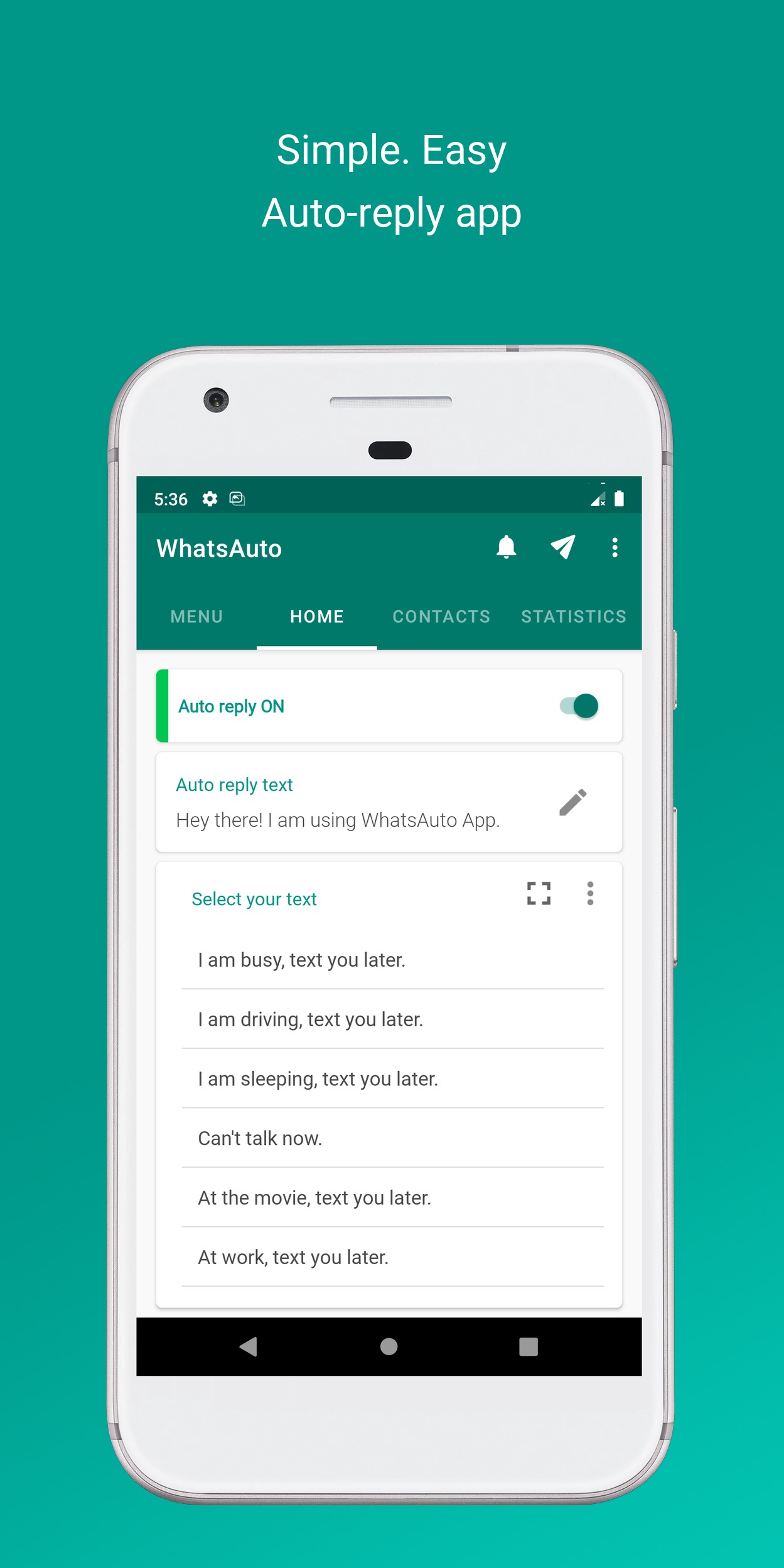 7 Free Whatsapp Auto-Reply Apps for Android & iOS | Freeappsforme ...