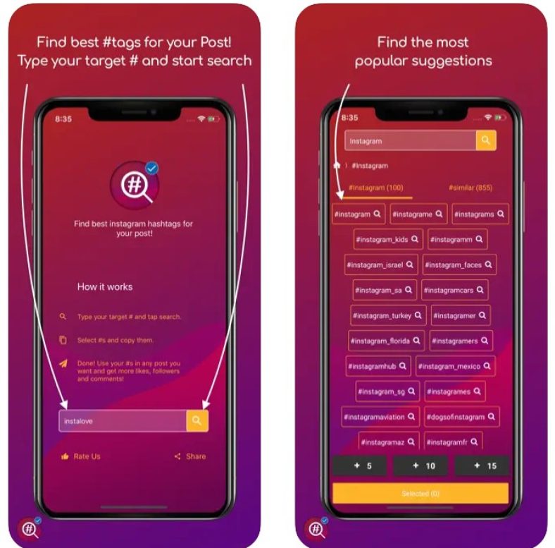 9 Best Instagram Hashtag Apps for Android & iOS| Freeappsforme - Free apps for Android and iOS