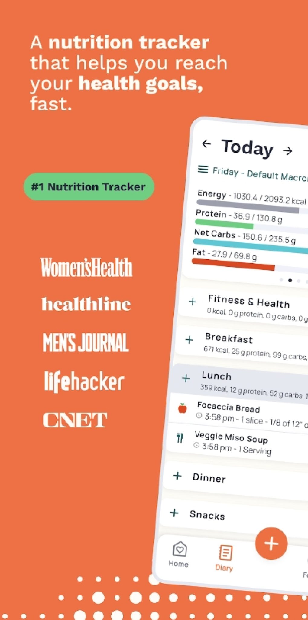11 Free Macro Tracking Apps for Android & iOS | Freeappsforme - Free ...
