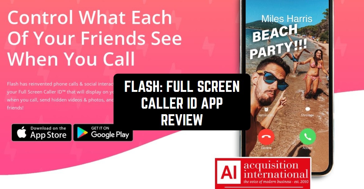 Flash: Full Screen Caller ID App Review | Freeappsforme - Free apps for Android and iOS