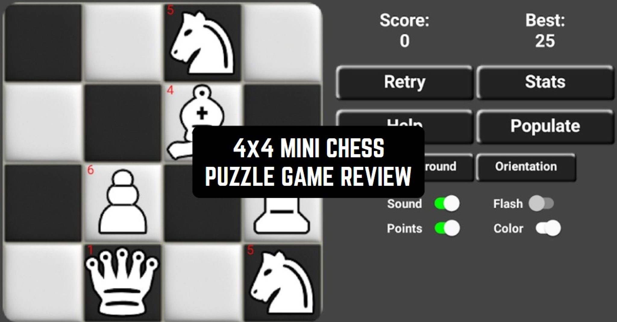 4×4 Mini Chess Puzzle Games Game Review | Freeappsforme - Free apps for ...