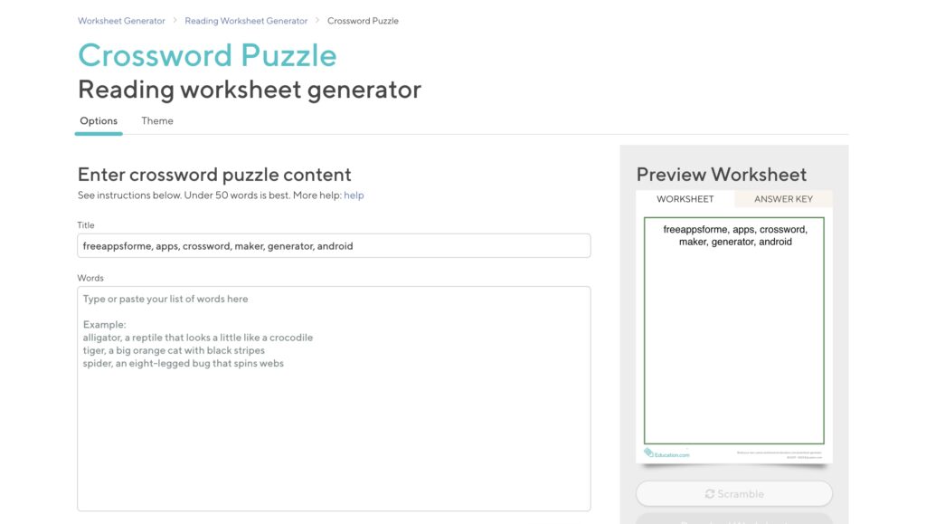 17 Free Crossword Puzzle Makers (Apps & Websites) | Freeappsforme ...