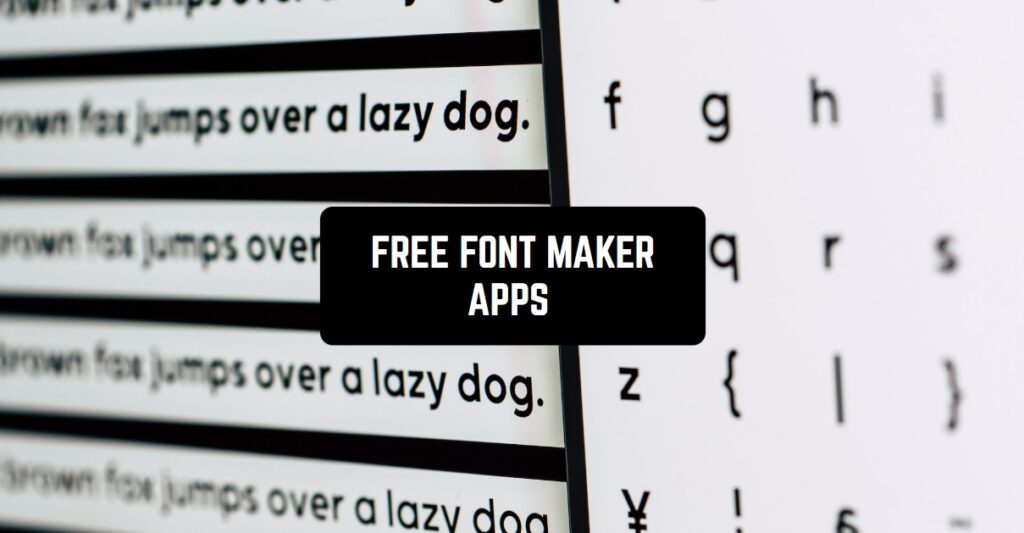 11 Free Font Maker Apps for Android & iOS | Freeappsforme - Free apps ...