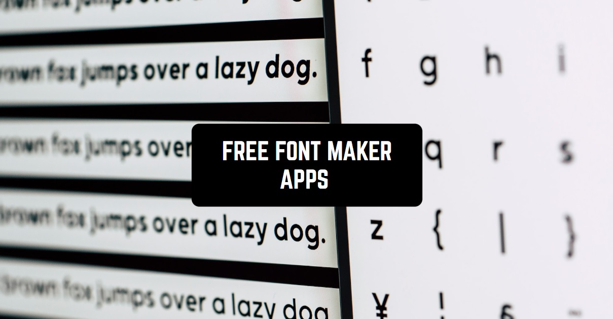 11 Free Font Maker Apps for Android & iOS | Freeappsforme - Free apps ...