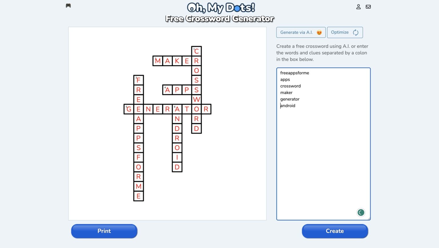 17 Free Crossword Puzzle Makers (Apps & Websites) | Freeappsforme ...