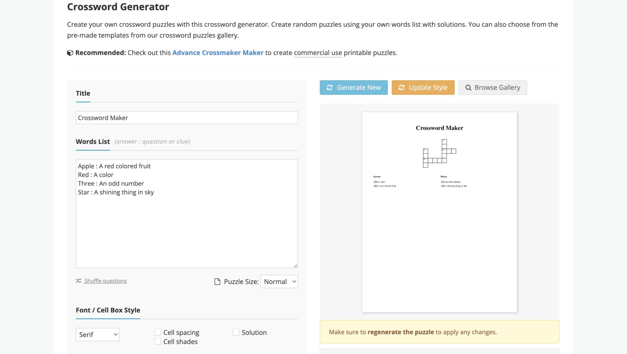 17 Free Crossword Puzzle Makers (Apps & Websites) | Freeappsforme ...