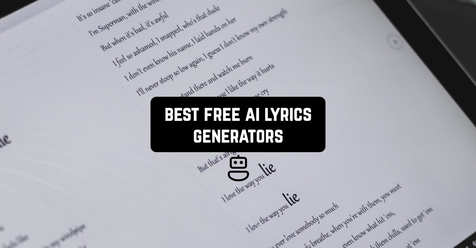 11 Best Free AI Lyrics Generators in 2025 | Freeappsforme - Free apps ...