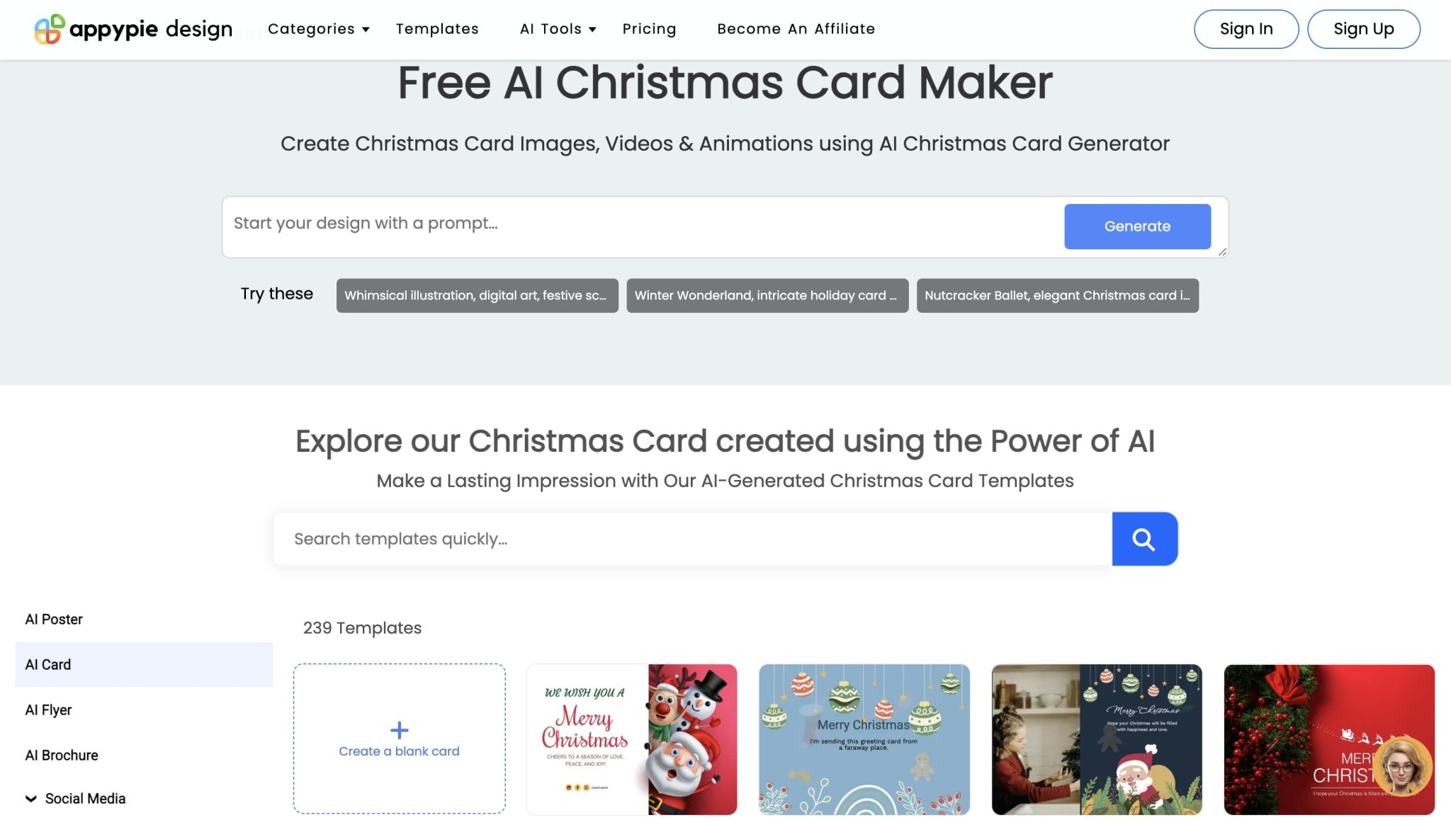 11 Free AI Christmas Cards Generators (Apps & Websites) | Freeappsforme ...